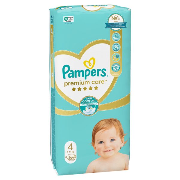 Памперси Pampers Premium Care 4 (9-14кг) – 52 броя D Zone